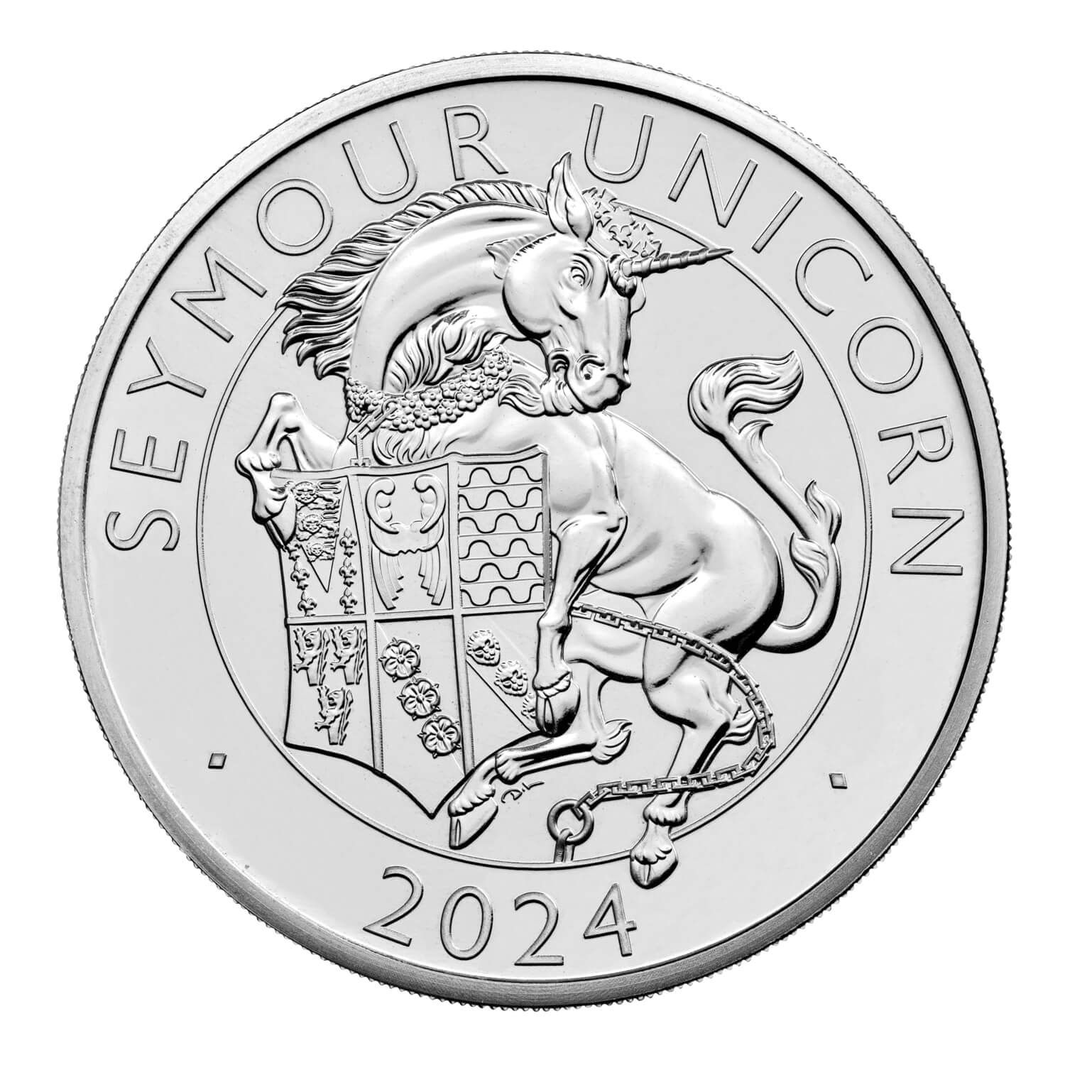 Buy 10 oz Tudor Beasts Seymour Unicorn Silver Coin 2024 BU | Indigo ...