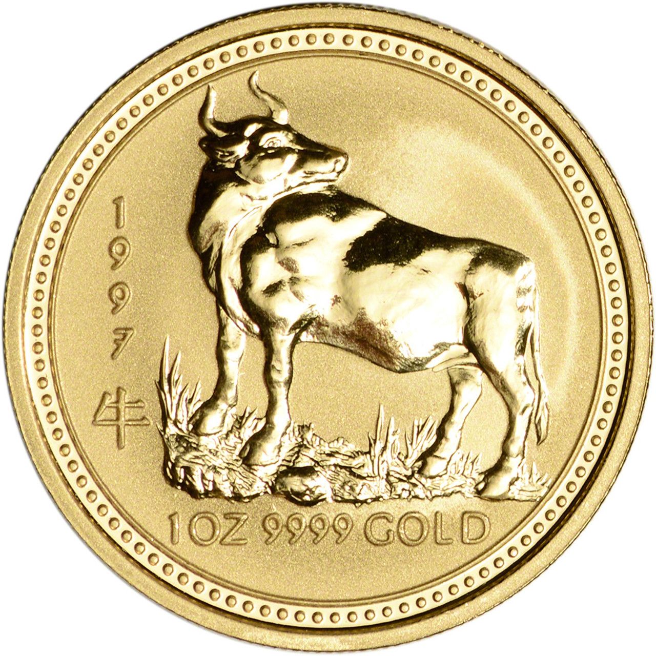 1 Oz Australian Lunar Series "Year of the Ox" Gold Coin (1997) (Series 1)