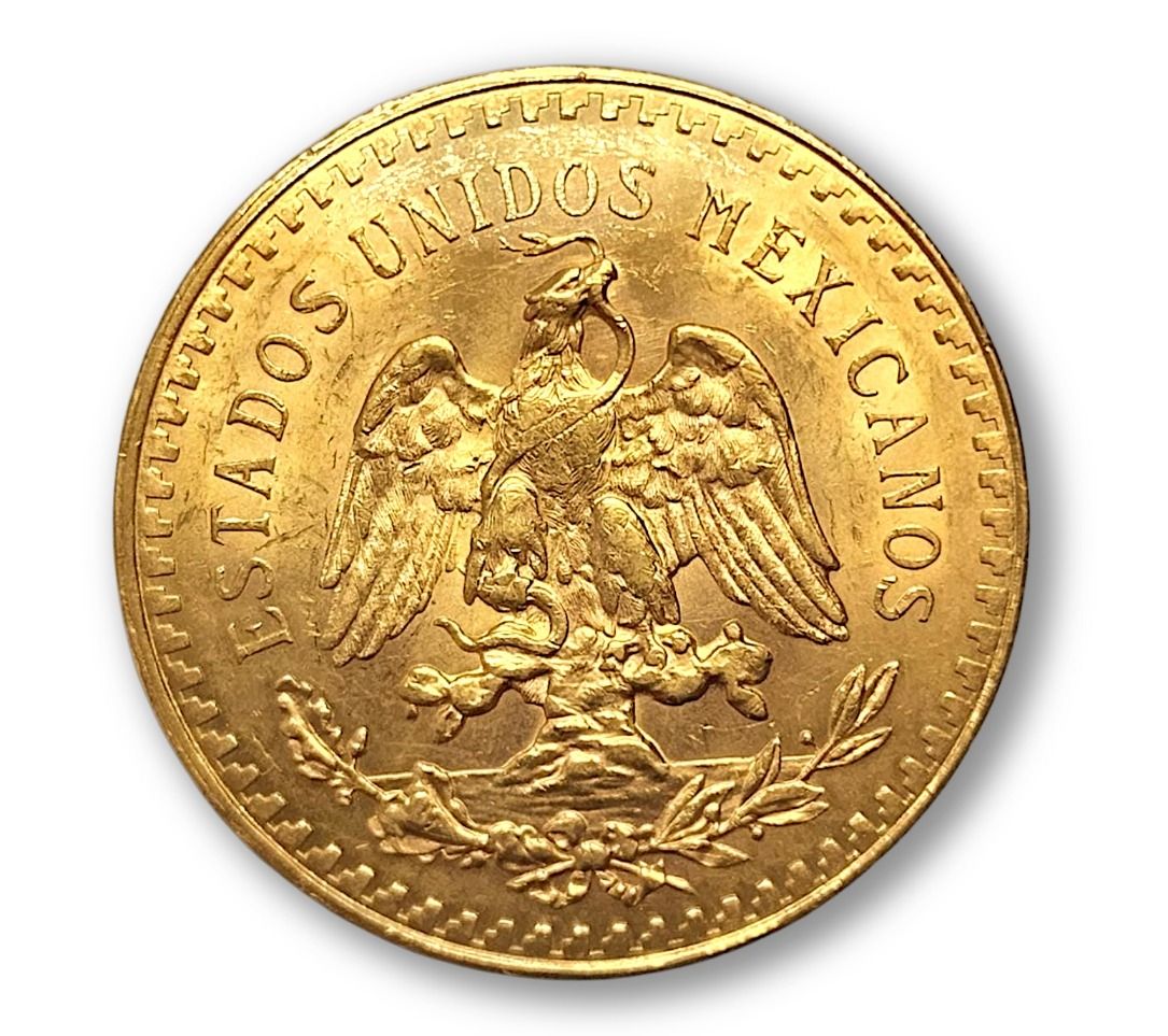 50 Pesos Centenario 37.5g gold coin 1821/1928 sold in by IPM Group
