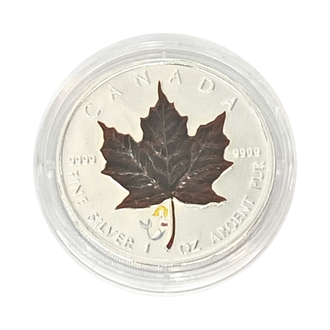 1 Oz Colorized Maple Leaf Silver Coin (Various Years)
