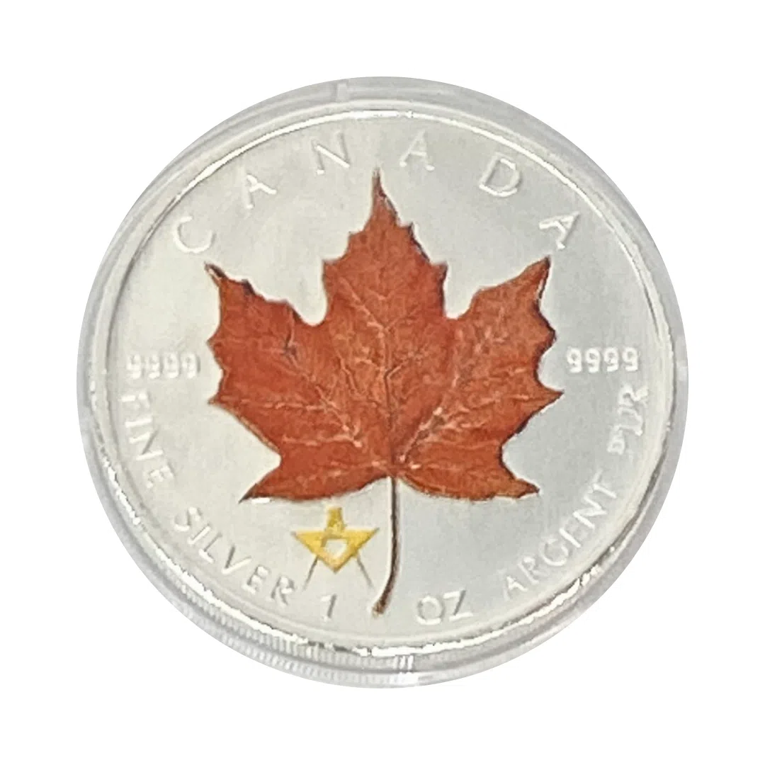 1 Oz Colorized Maple Leaf Silver Coin (Various Years)