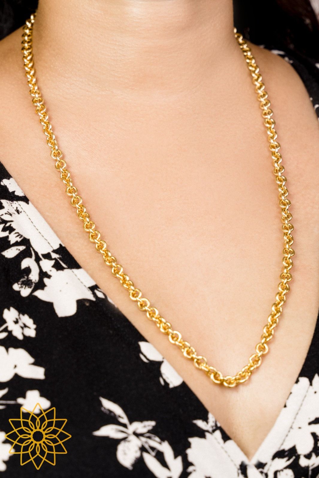 Gold Classic ‘O’Link Chain Necklace, 24K, 999%, 1.5mm, 65cm, 101.4 gram