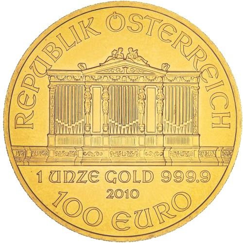 1 oz Austrian Philharmonic Gold Coin 2010