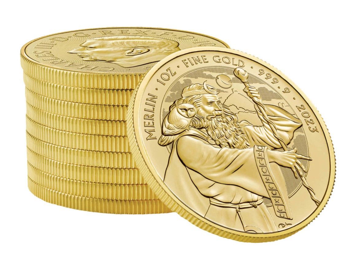 1oz 2023 Mythical Merlin Gold Coin | UK Royal Mint