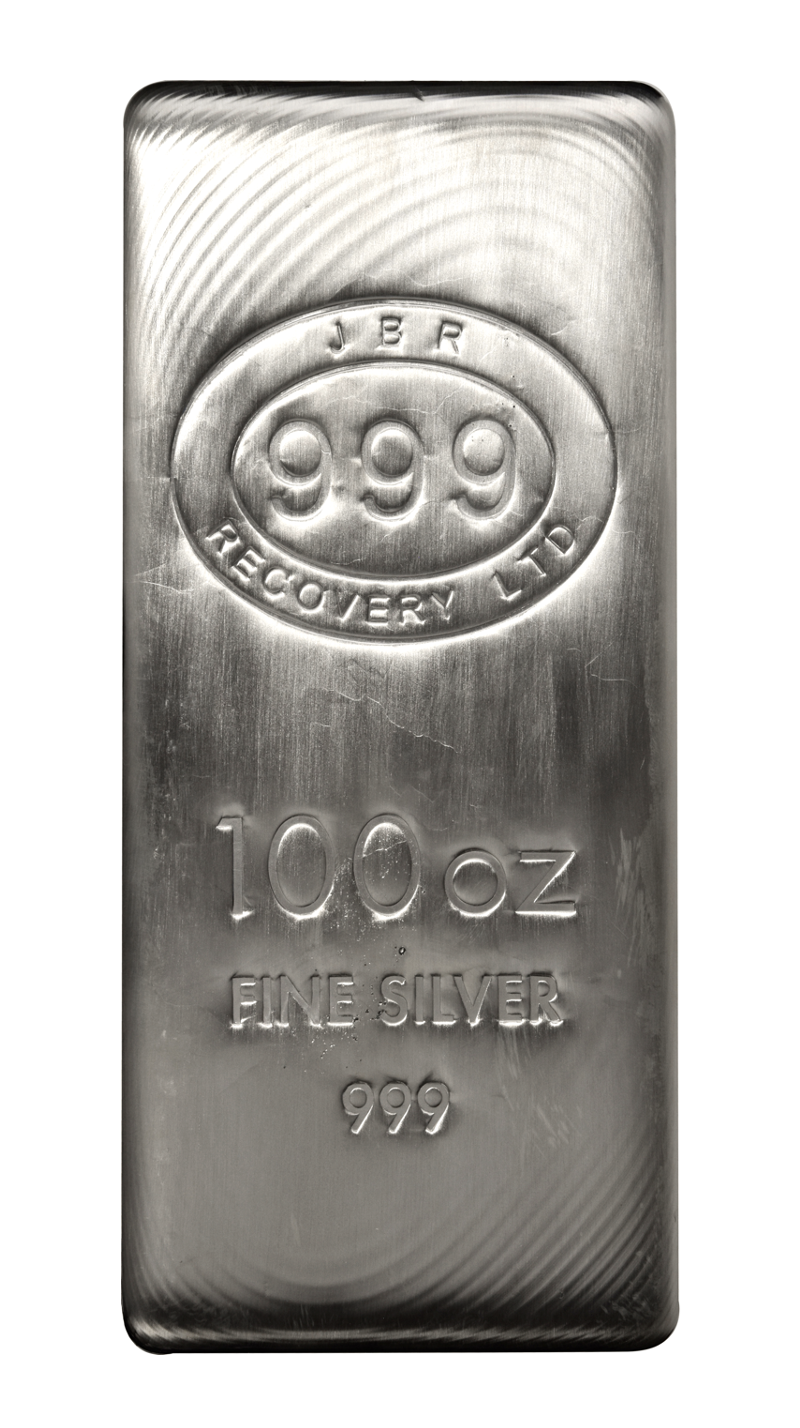 JBR UK Silver 100 Toz bar LBMA Good Delivery