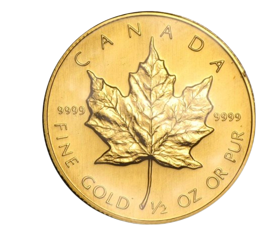 1/2 Toz Canadian Gold Maple 1989