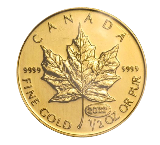 1/2 Toz Canadian Gold Maple 1999