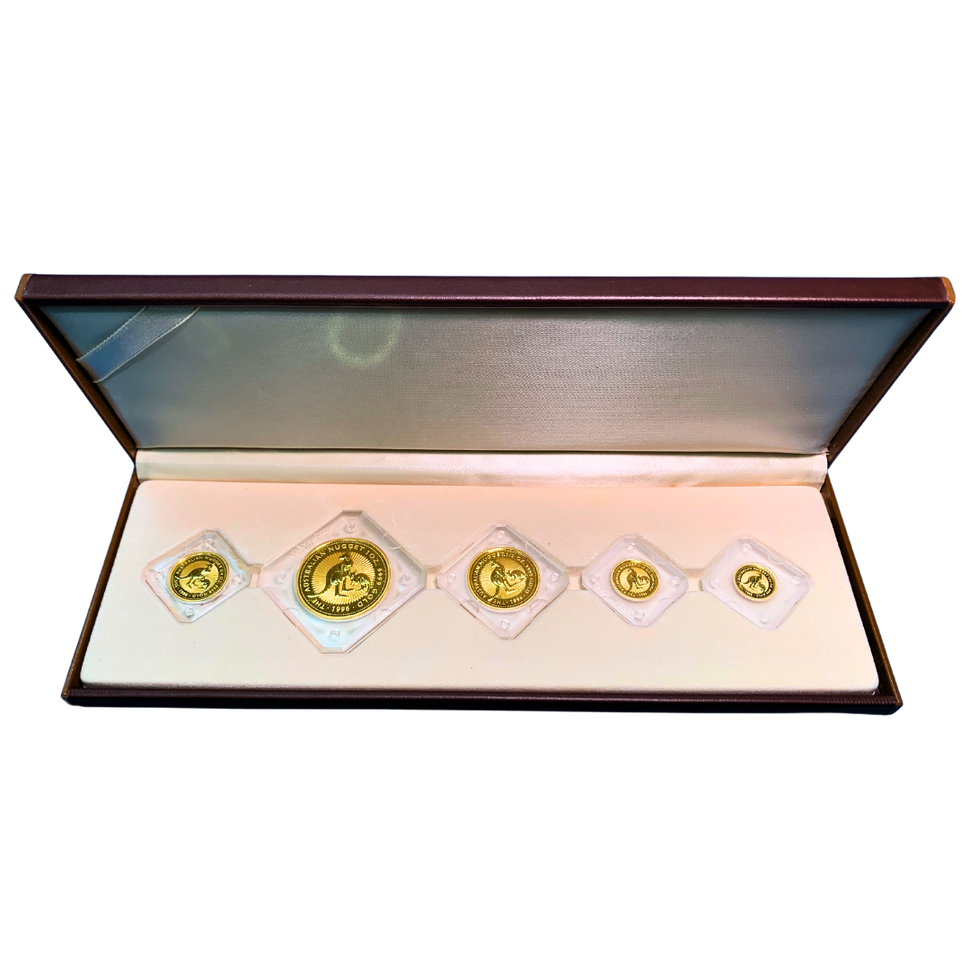 1996 Australian Kangaroo 5 Bullion Coin Collection BU - 59.0966 grams ...