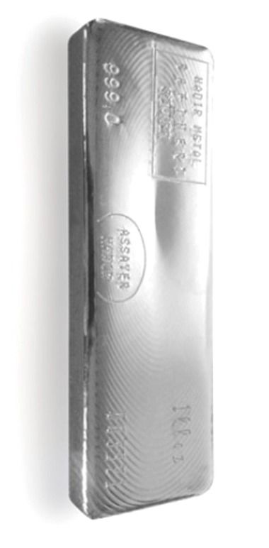 Buy 100 Toz Silver Bar - Nadir Refinery .999 Fine from IPM Bullion