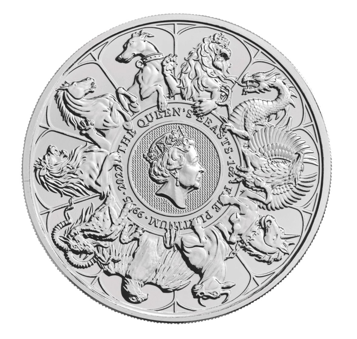 Queens Beast Completer Year 2022 | Platinum 1oz coin | Indigo